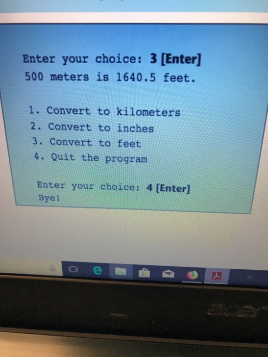 Solved Write a program that asks the user to enter a | Chegg.com