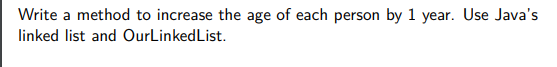 Solved class OurLinkedList { private Node | Chegg.com