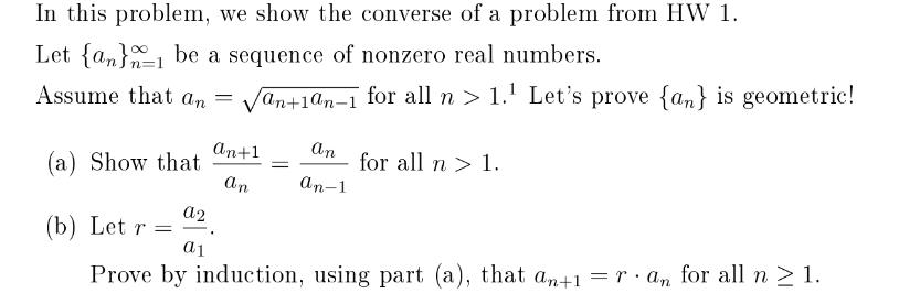 Solved In this problem, we show the converse of a problem | Chegg.com