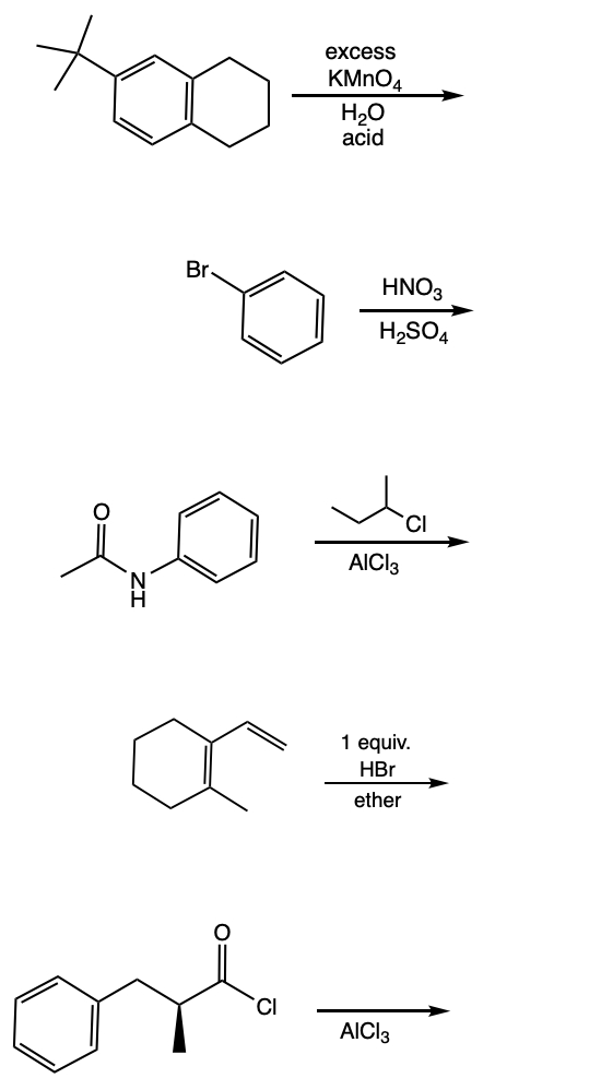 Solved Show the product(s) that would be formed in each of | Chegg.com
