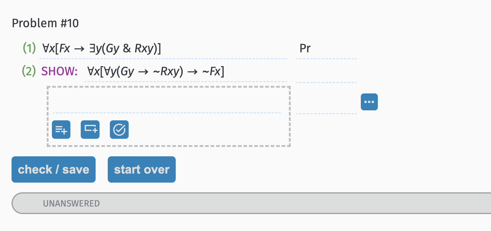 Solved For each of the following arguments, construct a | Chegg.com