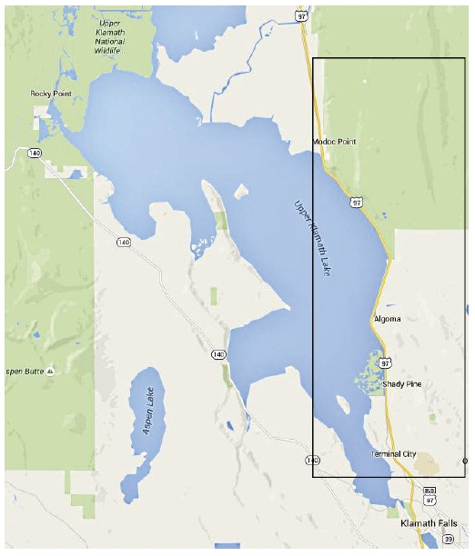 1. Locate Modoc Point on the topographic map. It is | Chegg.com