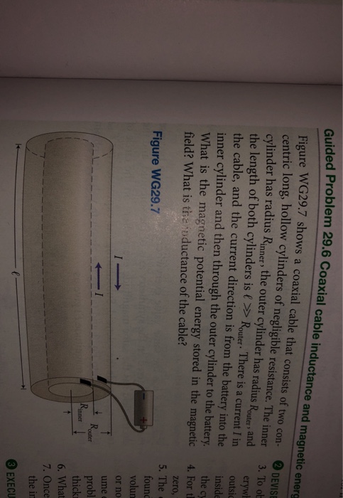 Solved Guided Problem 29.6 Coaxial cable inductance and | Chegg.com
