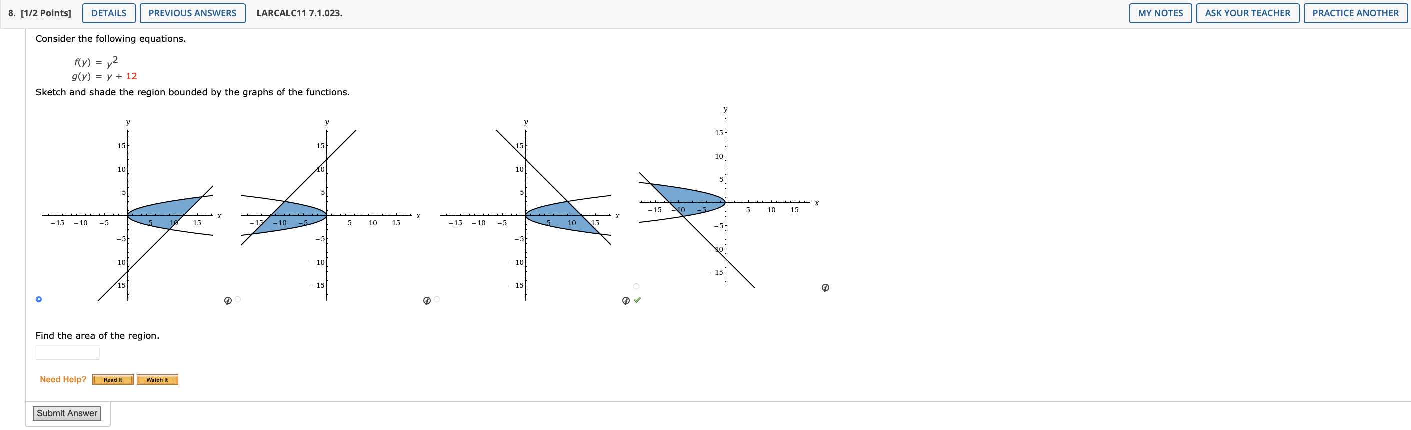 Solved Consider the following equations. f(y)g(y)=y2=y+12 | Chegg.com