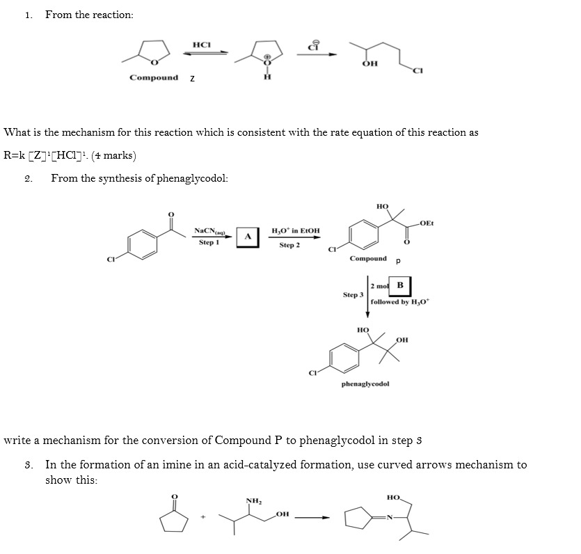 Solved From the reaction: HCI 20 OH Compound 2 What is the | Chegg.com