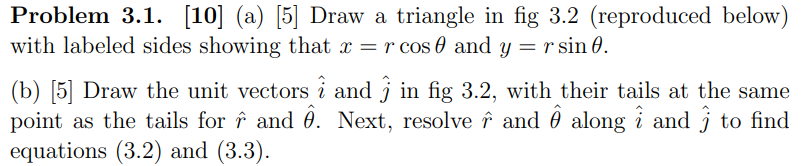 Problem 3.1. [10] (a) [5] Draw a triangle in fig 3.2 | Chegg.com