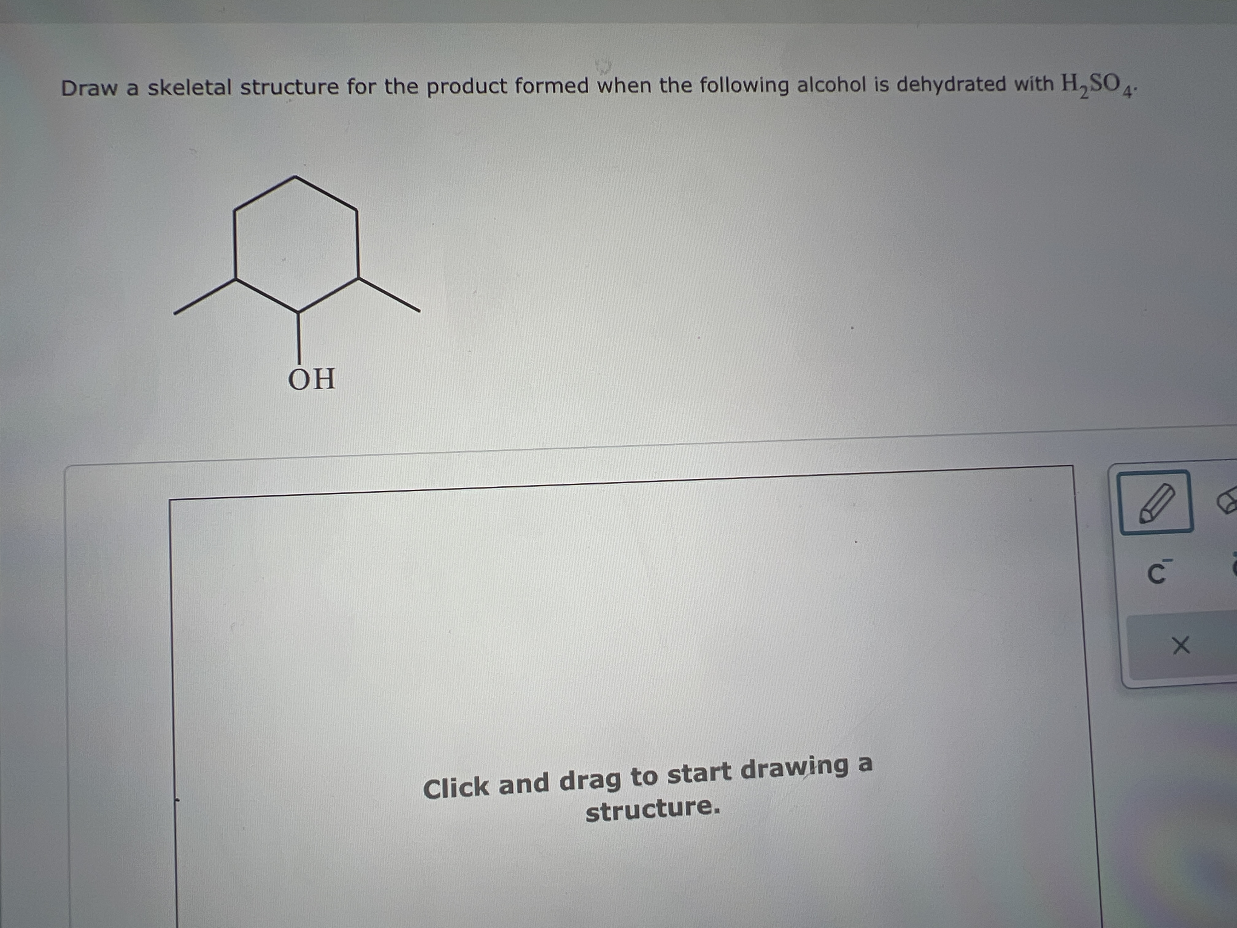 Solved Draw a skeletal structure for the product formed when | Chegg.com