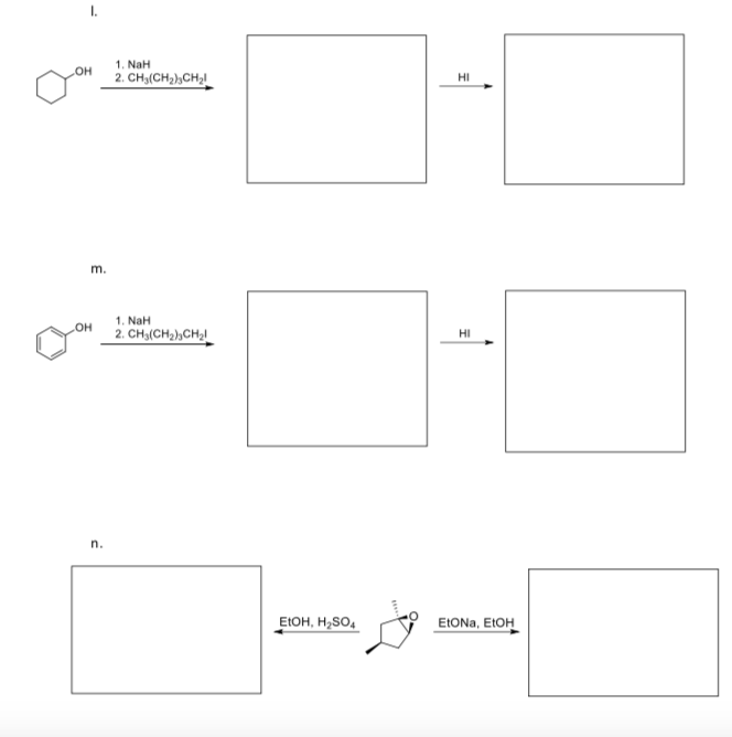 Solved 1. EtBr, Mg, THF 2. H2O g- 1. EtBr, Mg, THF h. os 1. | Chegg.com
