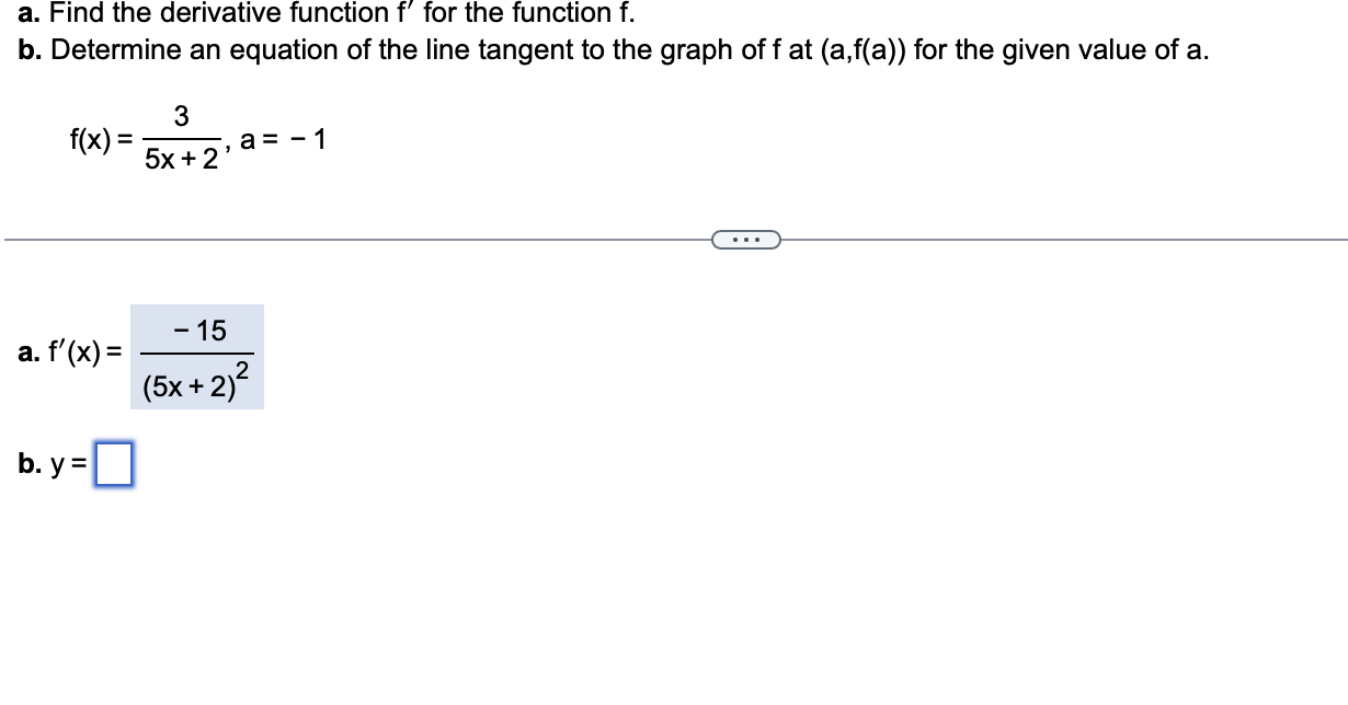 Solved a. Find the derivative function f′ for the function | Chegg.com