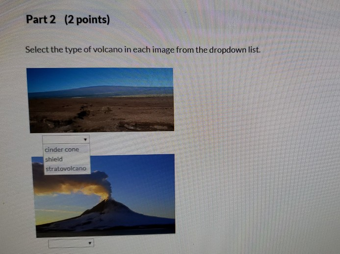 Solved Part 1 (2 points) Choose the most likely eruptive | Chegg.com
