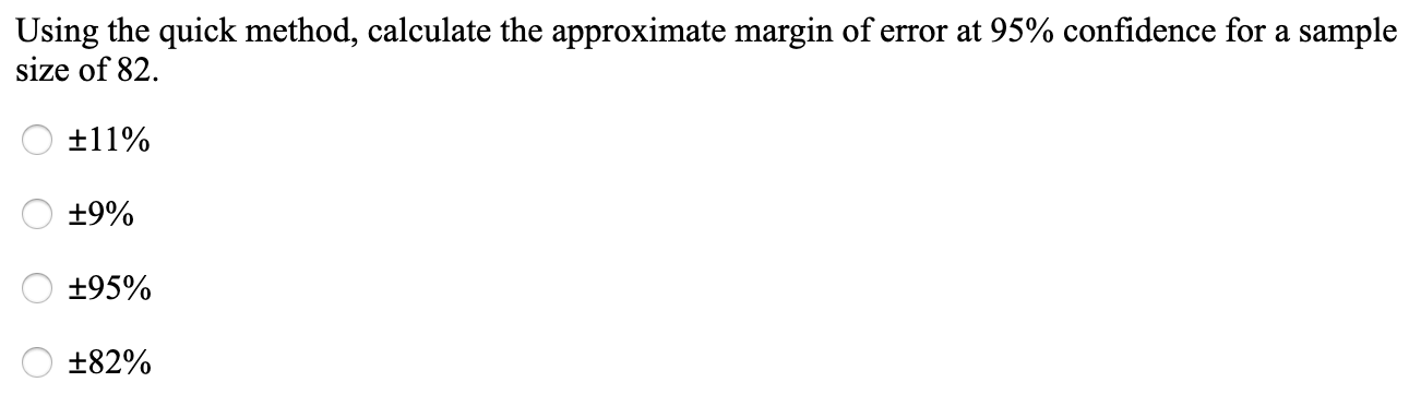 Solved Using the quick method, calculate the approximate | Chegg.com