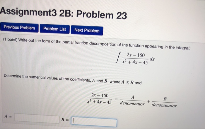 Solved Assignment3 2b Problem 23 Previous Problemproblem 