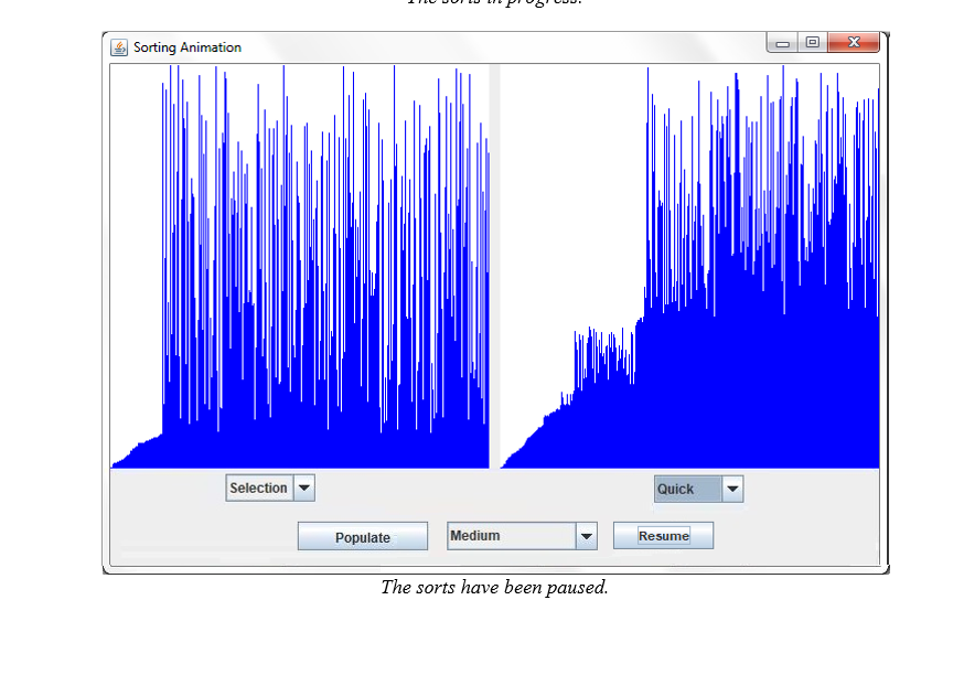Solved 2 Sorting Animation Selection - Quick - Populate | Chegg.com