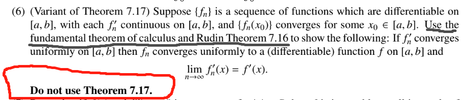 Solved (6) (Variant of Theorem 7.17) Suppose {fn} is a | Chegg.com