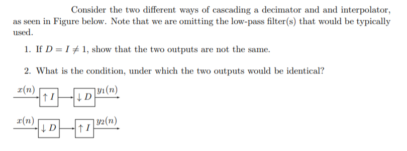 Solved Consider the two different ways of cascading a | Chegg.com