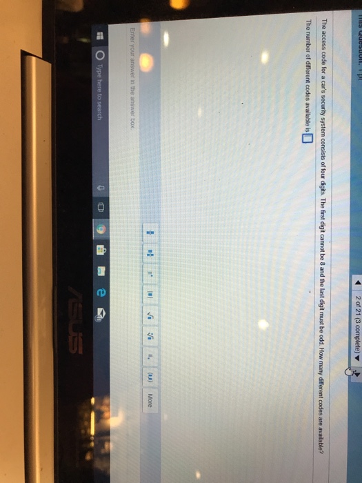 Solved 2 of 21 (3 of four digits. The first digit cannot be | Chegg.com