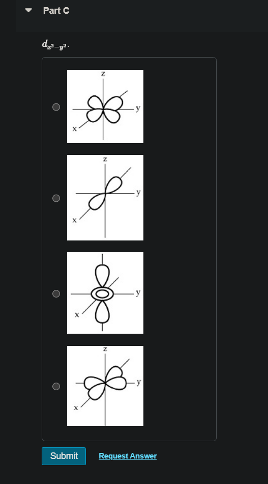 Solved Part C dx2−y2 Submit Request Answer | Chegg.com