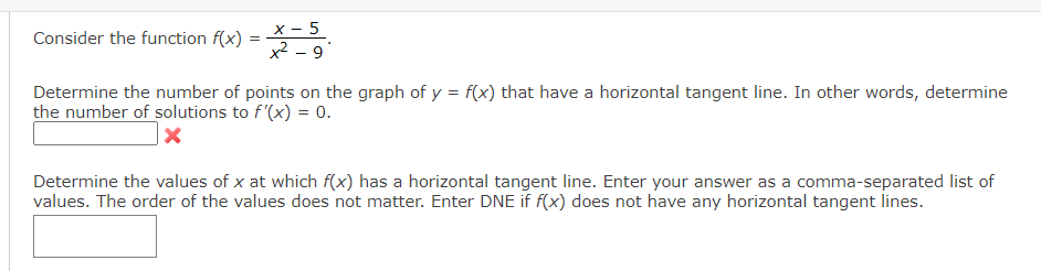 Solved Consider the function f(x)=x2−9x−5. Determine the | Chegg.com