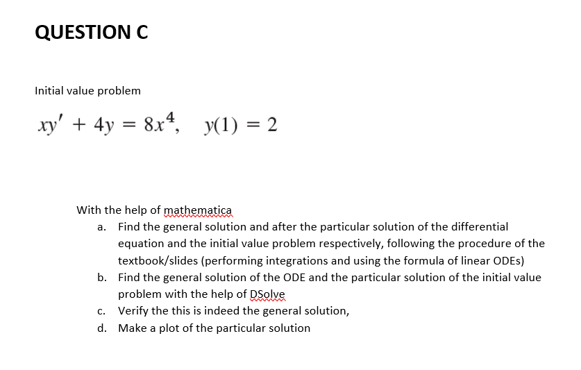 Solved **Only Wolfram Mathematica. Don't give handwritten | Chegg.com