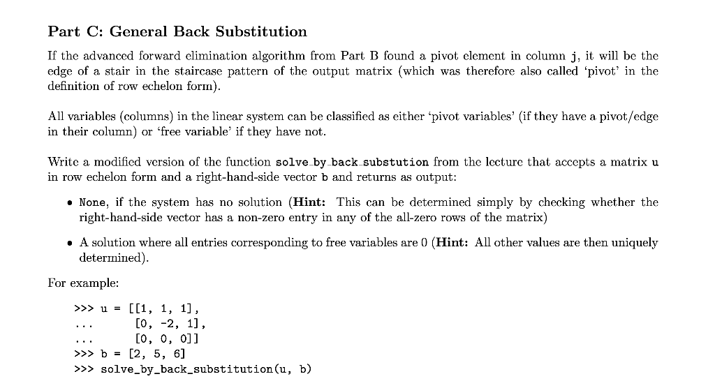 part-c-general-back-substitution-if-the-advanced-chegg