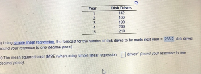 Solved Disk Drives 142 160 190 200 210 Year 5 )Using simple | Chegg.com