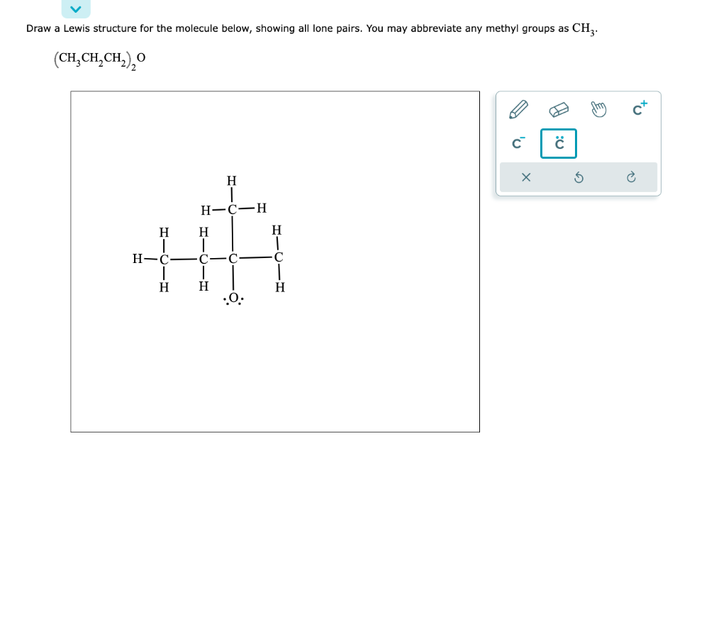 Solved Draw a Lewis structure for the molecule below, | Chegg.com