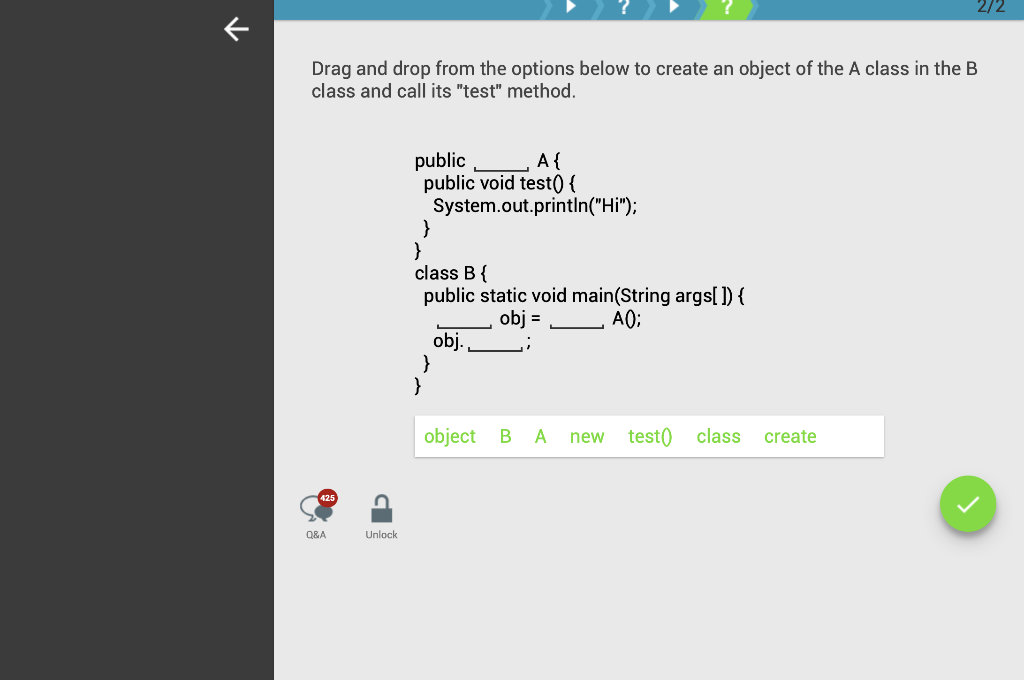 Solved 2/2 Drag and drop from the options below to create an | Chegg.com
