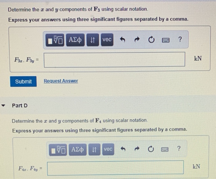 Solved Determine the a and y components of F1 using scalar | Chegg.com