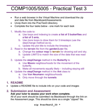 Solved COMP1005/5005 - Practical Test 3 - Run a web browser | Chegg.com