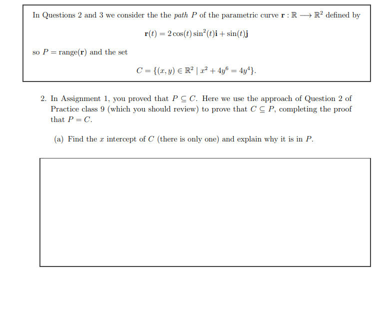 Solved In Questions 2 and 3 we consider the the path P of | Chegg.com