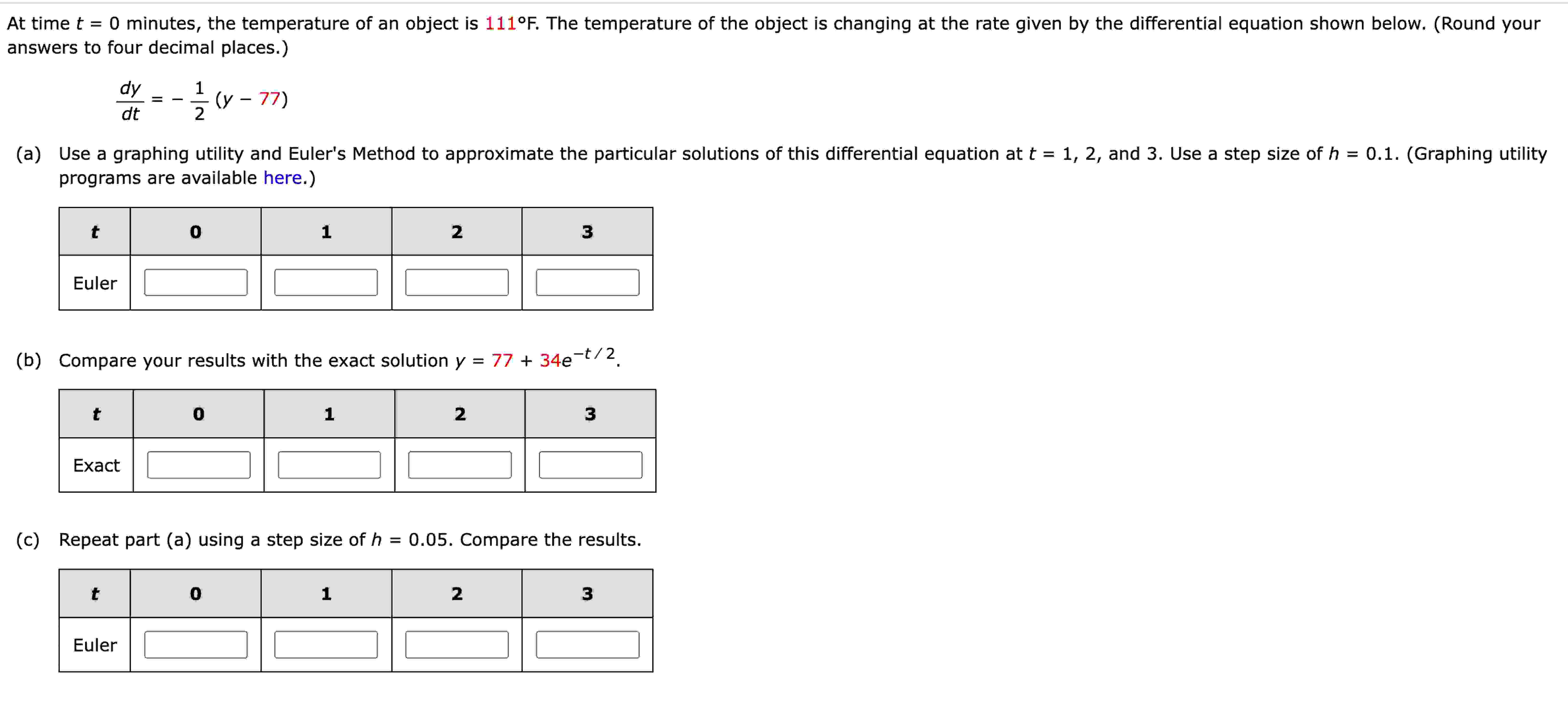 Solved Please help me solveAt time t=0 ﻿minutes, the | Chegg.com