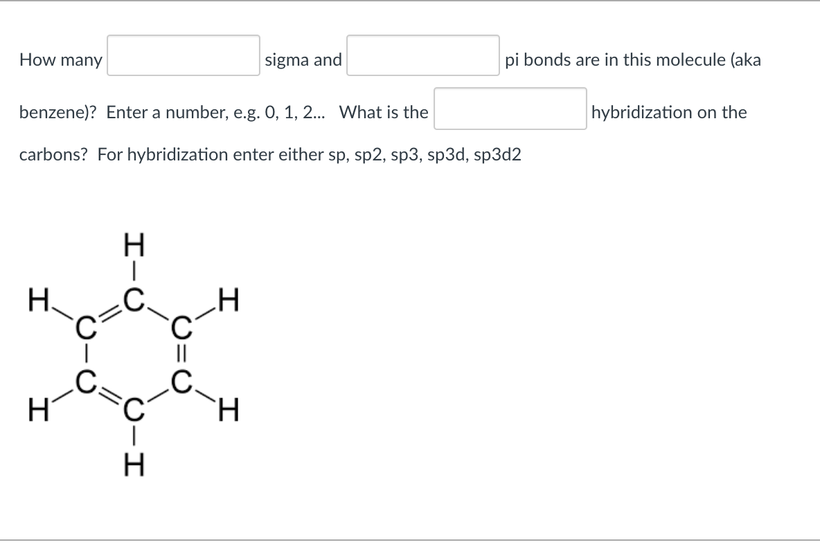 Solved How Many Sigma And Pi Bonds Are In This Molecule Aka