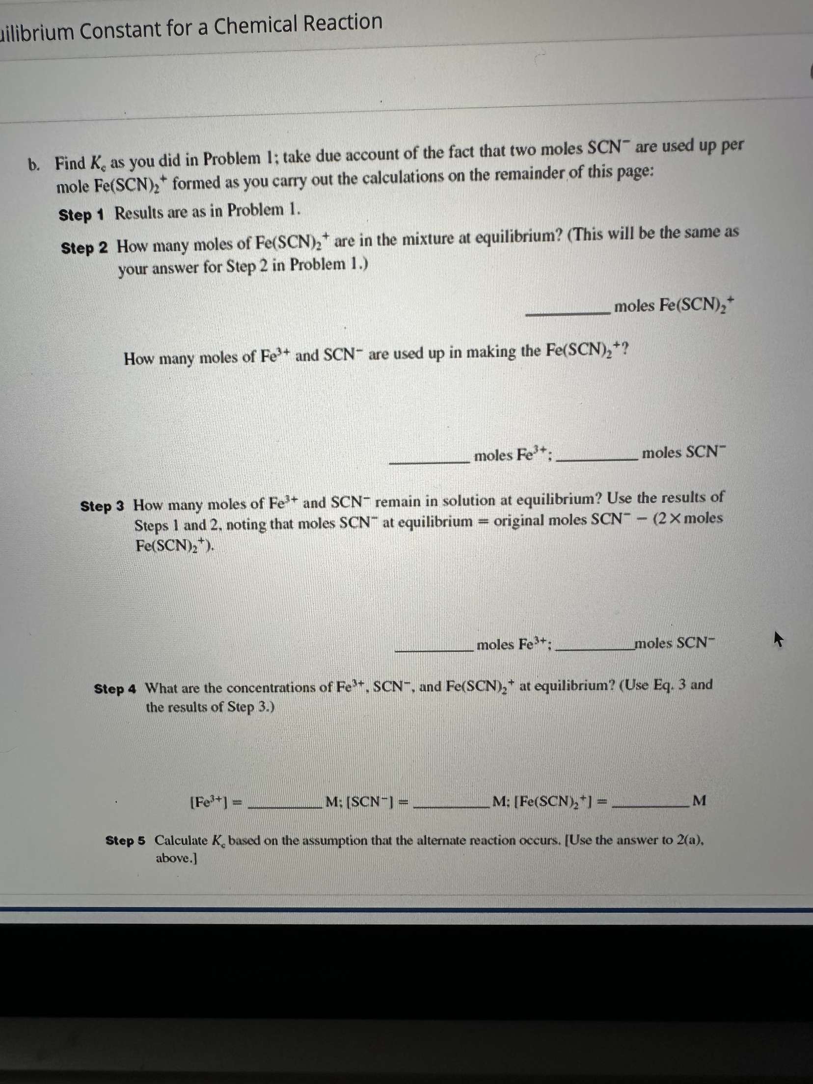 I only require the bottom half answered. (step 3, | Chegg.com