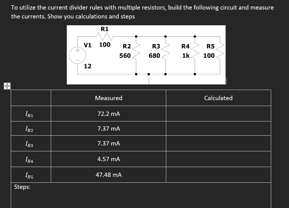 Solved To utilize the current divider rules with multiple | Chegg.com