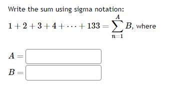 Solved Write the sum using sigma notation: | Chegg.com