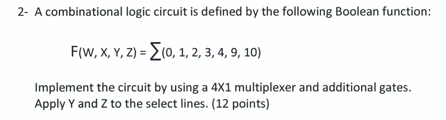 Solved a combinational logic circuit is defined b y | Chegg.com
