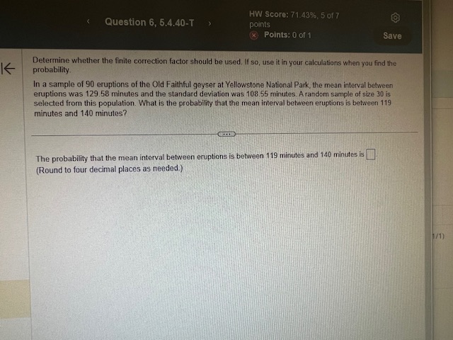 Solved Determine Whether The Finite Correction Factor Should