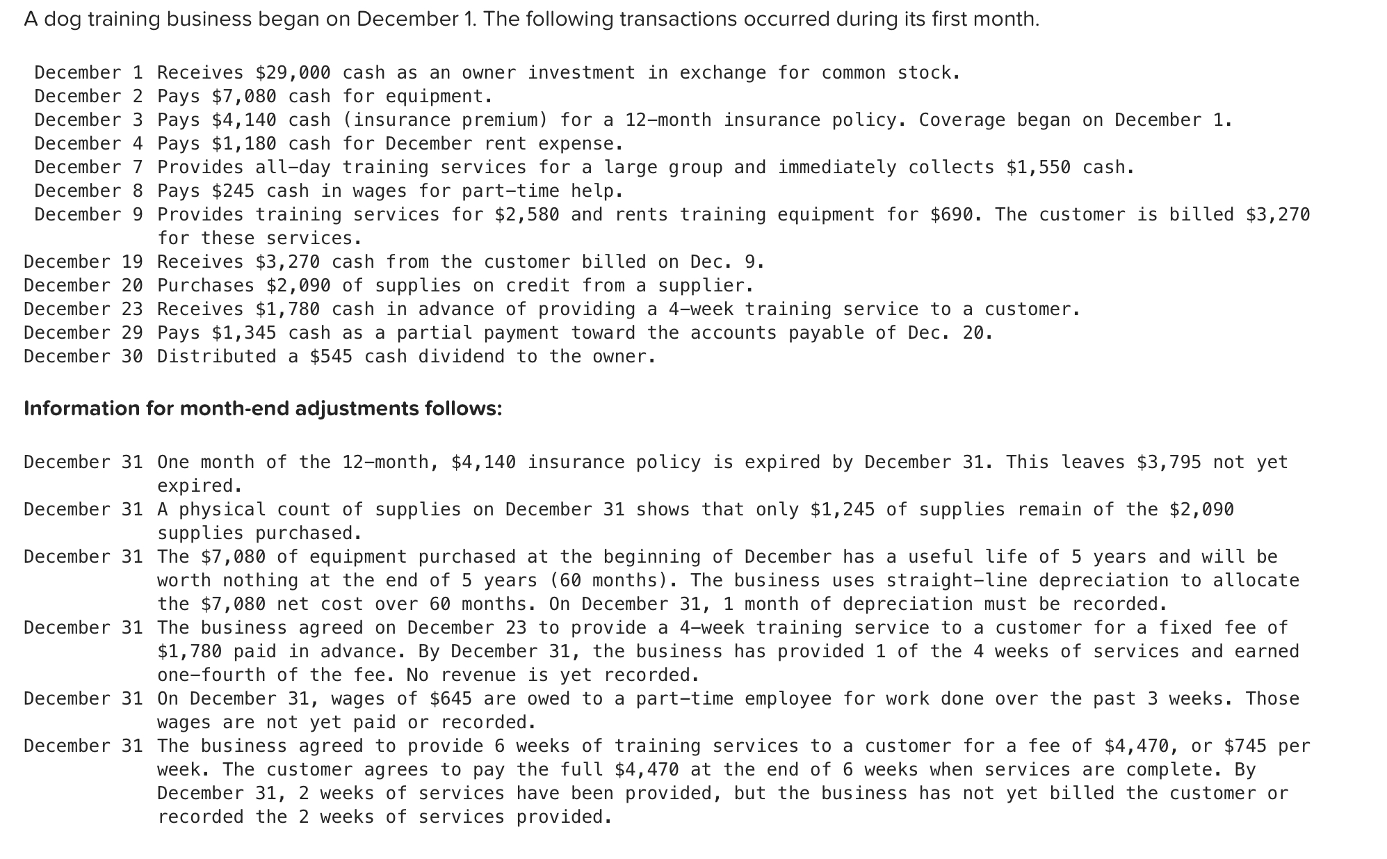 Solved general journal, income statement, balance sheet, | Chegg.com