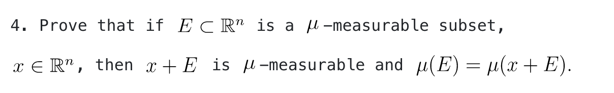 Solved Prove that if is a -measurable subset, , then is | Chegg.com