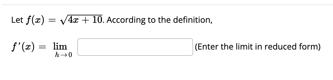 Solved Let f(x)=3x2−7x+8. According to the definition, | Chegg.com