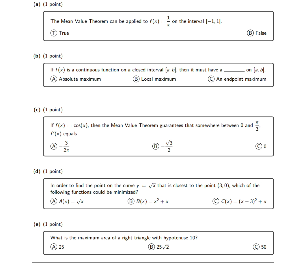 Solved The Mean Value Theorem can be applied to f(x)=x1 on | Chegg.com