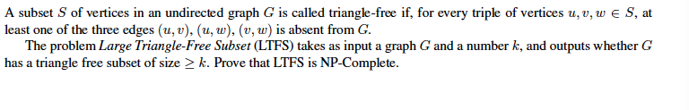 Solved A subset S of vertices in an undirected graph G is | Chegg.com