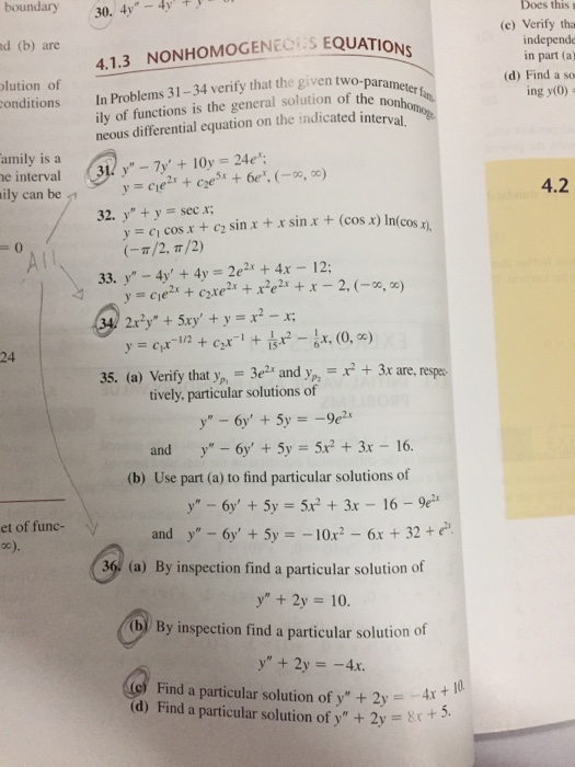 Solved Verify that the given two-parameter family of | Chegg.com