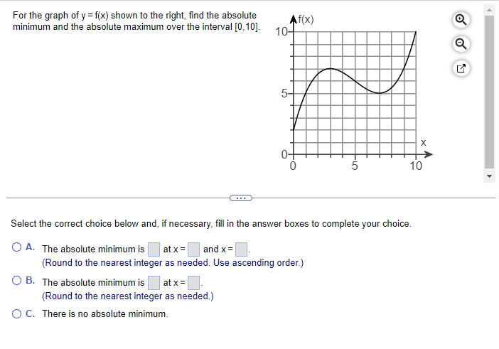 Solved For the graph of y=f(x) shown to the right, find the | Chegg.com