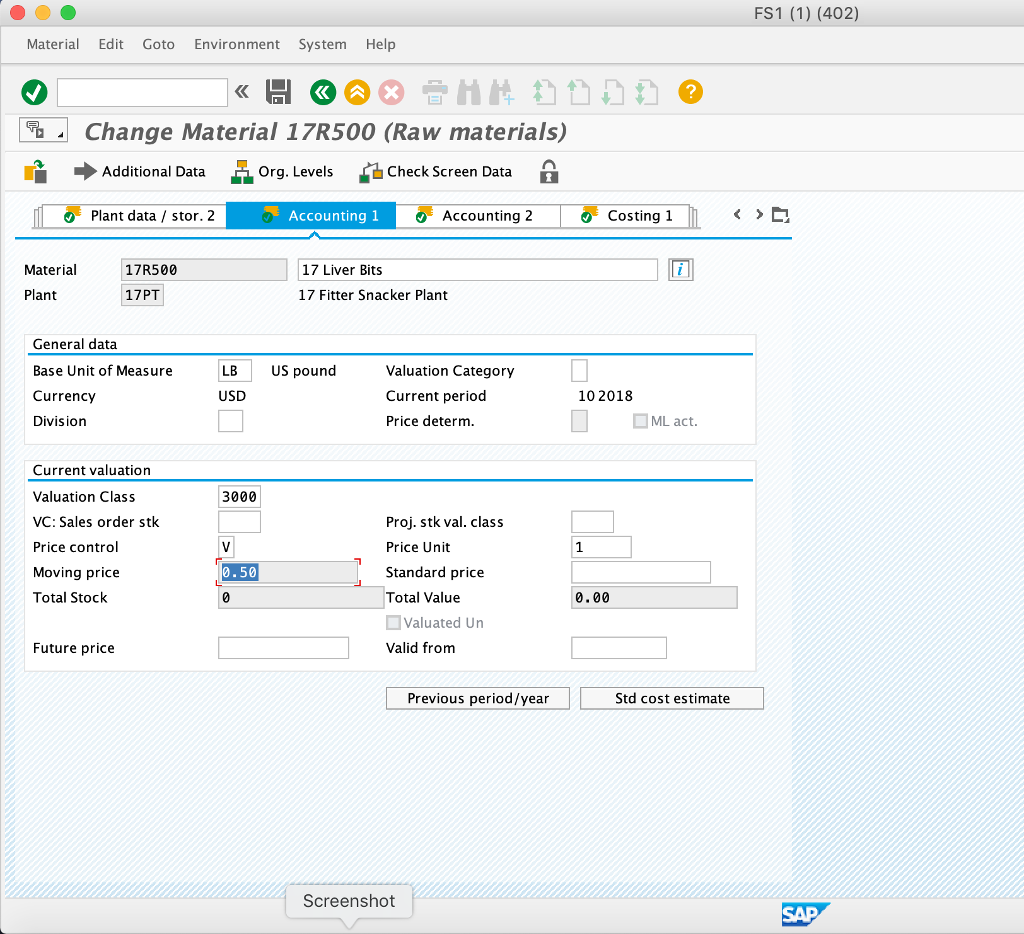 Solved I already saved this Raw Material but Screwed up the | Chegg.com