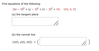 Solved Find equations of the following. | Chegg.com