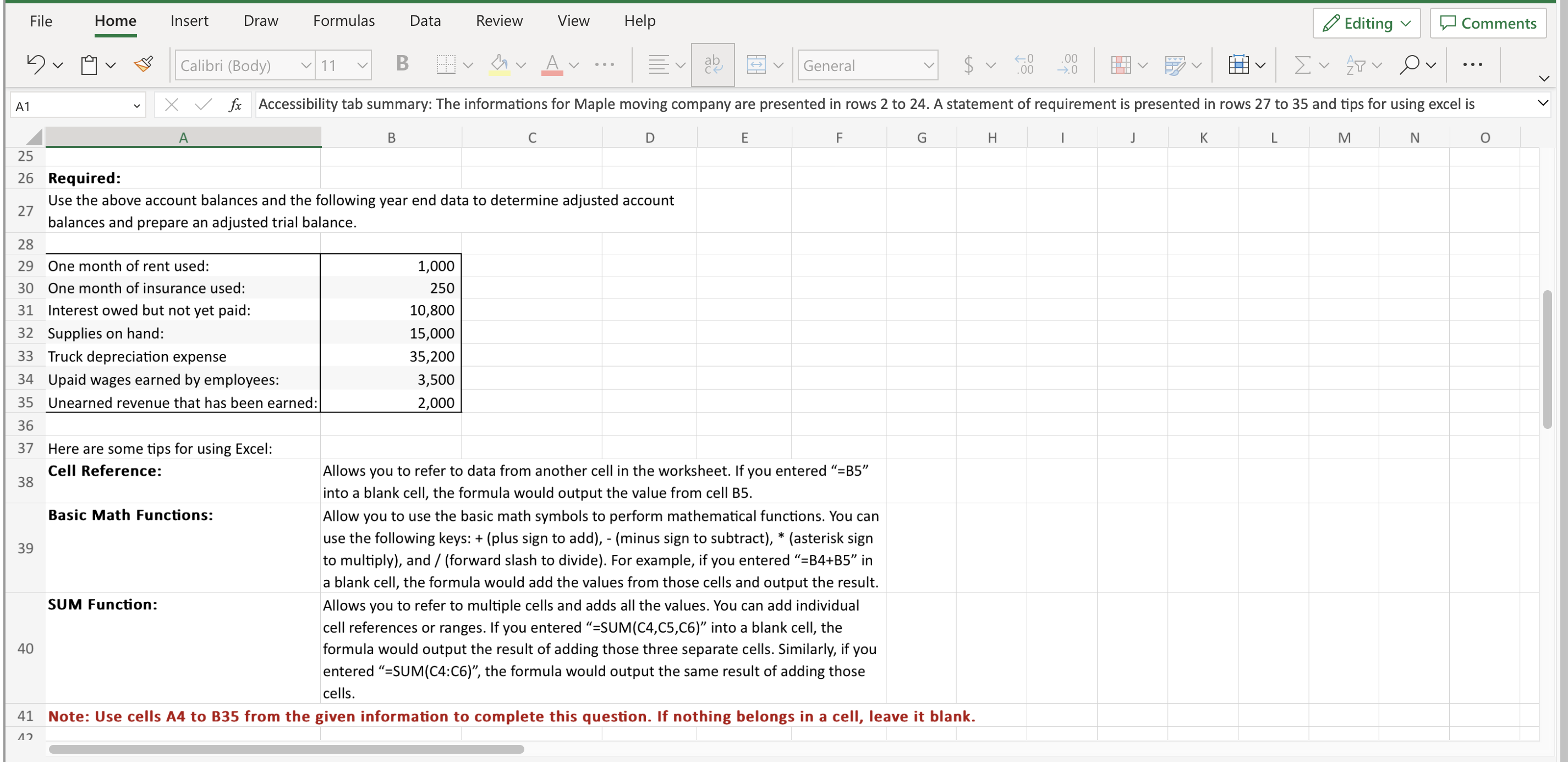 Solved File Home Insert Draw Formulas Data Review View Help | Chegg.com