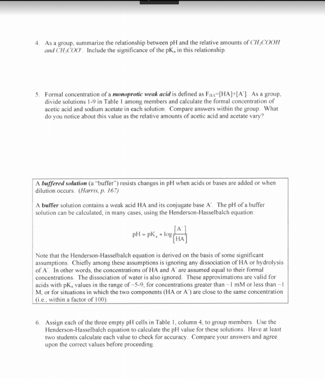 Solved The Buffer Zone: What is a buffer and in what pH | Chegg.com