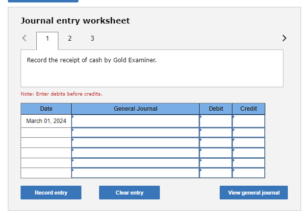 Solved Journal entry worksheet \begin{tabular}{l|ll} \hline | Chegg.com