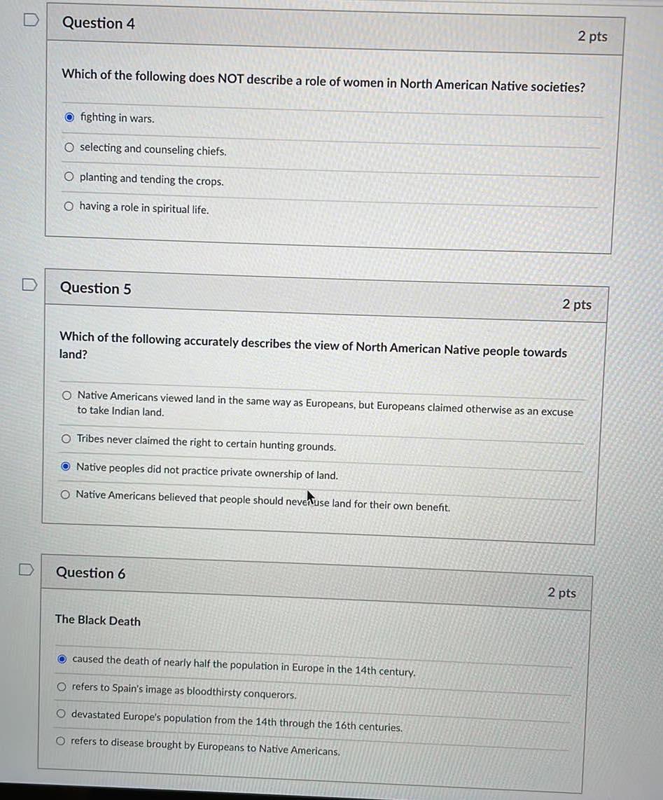 Solved Question 4 2 pts Which of the following does NOT | Chegg.com
